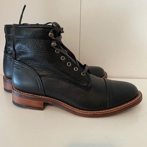 Ariat | Shoes | Ariat Two24 Black Bison Leather Boots | Poshmark